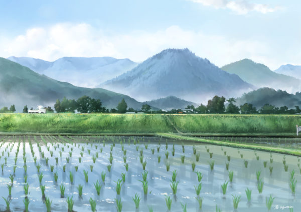 田園風景 - イラスト制作依頼はタノムノ